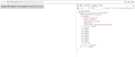 arrays how to bind json data which is converted from dataset to html