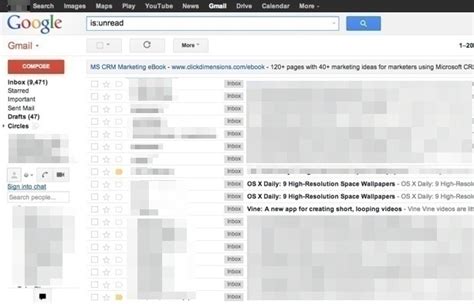 view only unread messages in a gmail inbox with 2 simple tricks