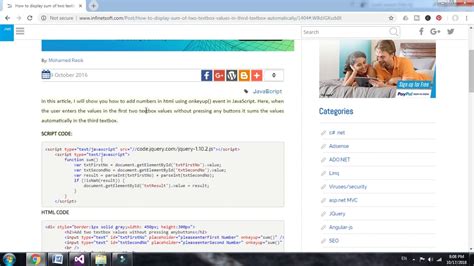 how to add two numbers from textbox in javascript hugh shaffer s 2nd