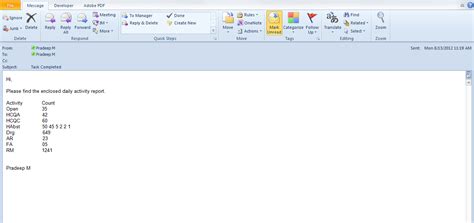 how to copy outlook mail message into excel using vba or macros stack