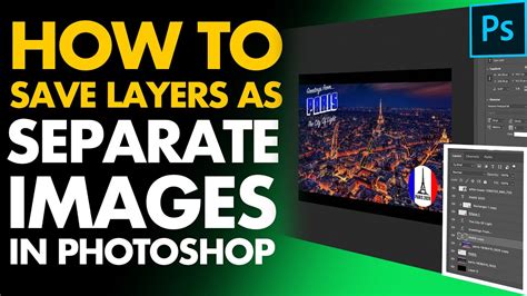 how to save layers as separate images [in photoshop] export layers