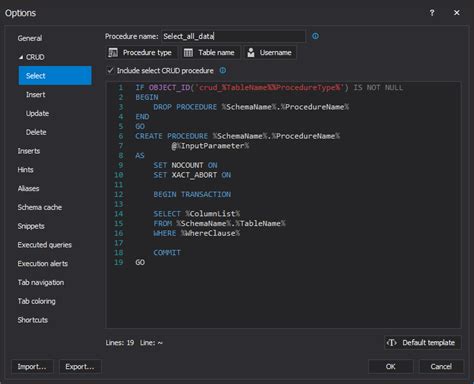 automatically creating sql server crud procedures tv