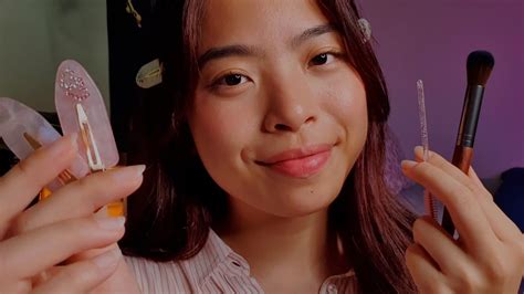 Asmr Gentle Visual Triggers Around Your Face 🌷 Tracing Brushing Hair