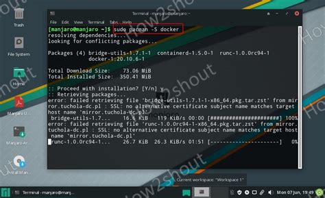 how to install docker container on manjaro linux linux shout