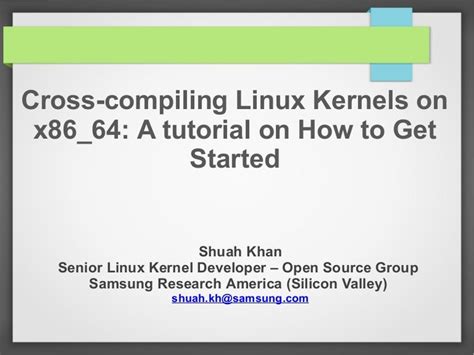 tutorial cross compiling linux kernels on x86 64