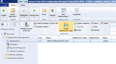 Sccm 2012 How To Create Deployment Type For Applications In Sccm