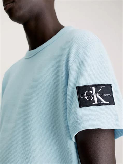 Baumwoll T Shirt Mit Waffelstruktur Calvin Klein® J30j323489cyr