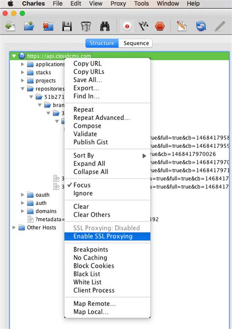 how to monitor api traffic from a node js app cloud cms