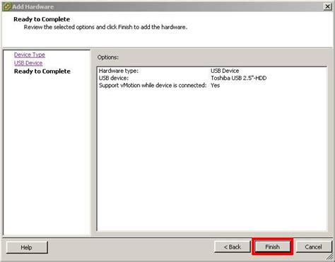 how to add and connect a usb device to a virtual machine hosted on