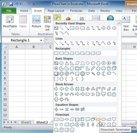 how to make a flowchart in excel powerpoint presentation