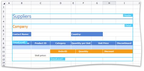 how to create a master detail report without coding