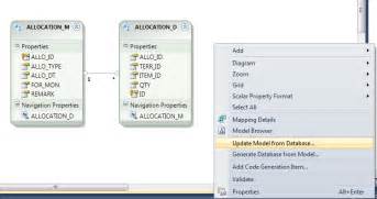 entity framework 4 1 how to update model from database