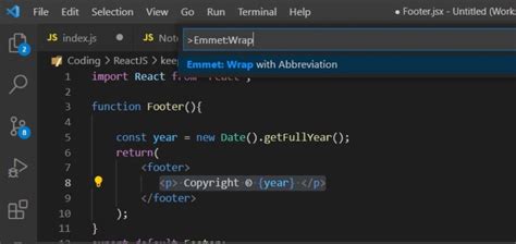 vs code shortcut wrap with tag code smartcodehelper
