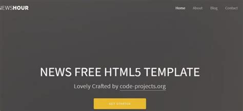 news web template using html and css source code and projects