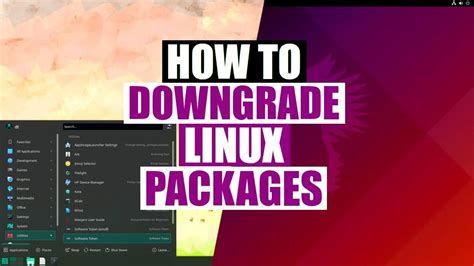 how to downgrade packages in debian and arch linux