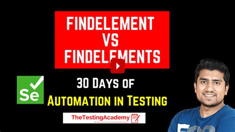 🛑 difference between findelement and findelements in