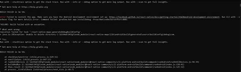 javascript getting an error when running react native