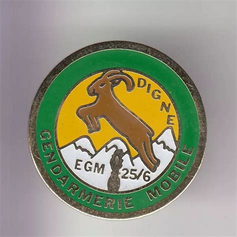 Rare Pins Pins Gendarmerie Nationale Egm 25 6 Haute Montagne Digne
