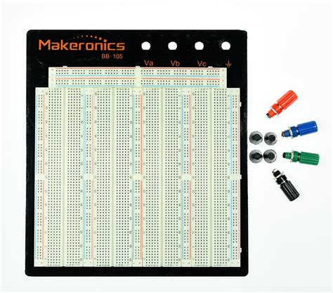 makeronics 3220 point solderless breadboard makeronics