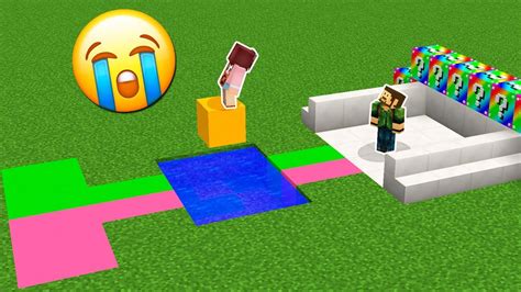 ¿ El Parkour De Lucky Blocks MÁs FÁcil De Minecraft Rovi23 And Mel