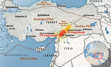 Turkey Earthquake 2023 Epicenter Map