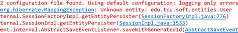 關於hibernate出現找不到實體類（exception in thread main org hibernate