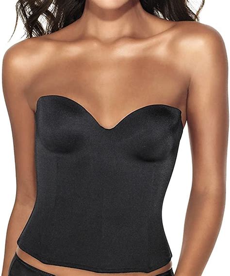 Dominique Longline Strapless Low Back Push Up Bridal Wedding Bra Plus