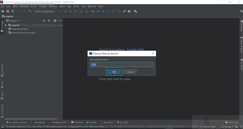check out from a specific branch from git in intellij idea