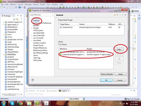 exception java lang noclassdeffounderror android support v7 appcompat