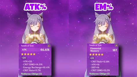 Atk Sands Vs Em Sands On Aggravate Keqing Youtube