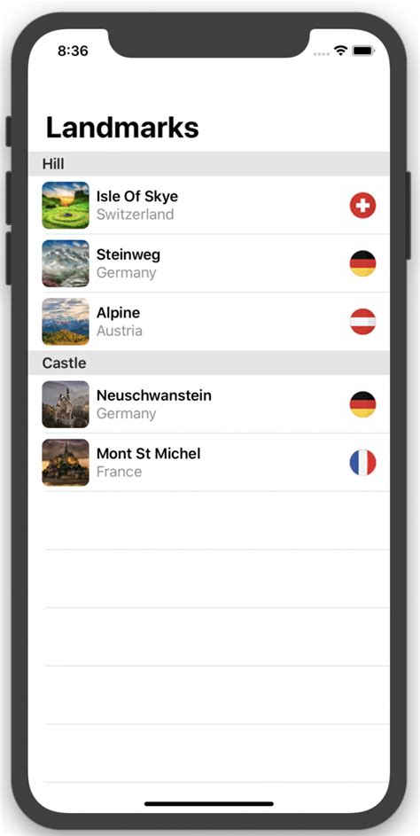 build a swiftui list app [uitableview]