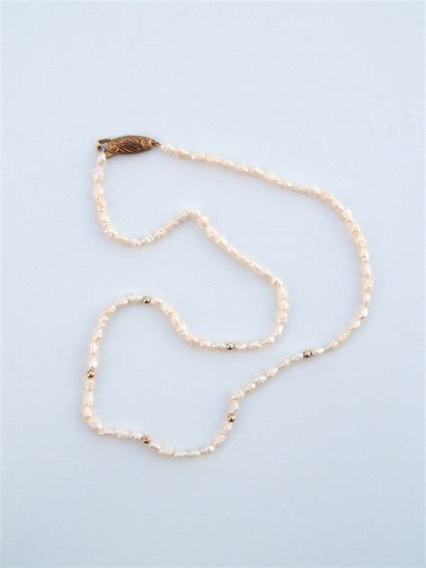 Freshwater Pearl Necklace Sterling Silver Clasp Gold … Gem