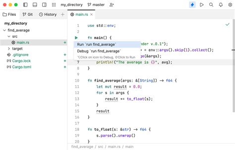 run rust code jetbrains fleet documentation