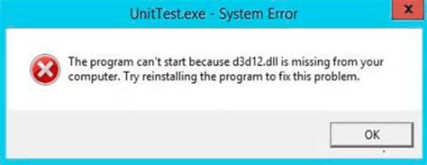 how to fix the program can t start because d3d12 dll is missing from
