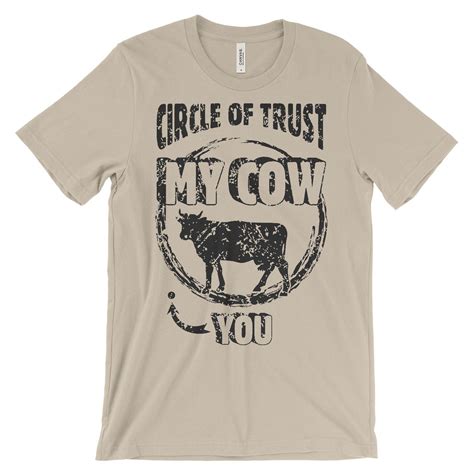 Funny Tshirt Circle Of Trust Tshirt Cow Shirt Cow Tshirt Etsy Cow