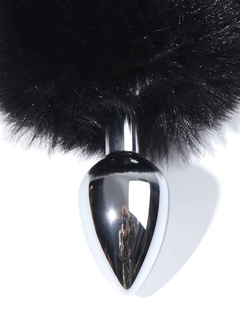 1pc Fluffy Pom Pom Decor Butt Plug Buttplug Sex Toys For Beginner