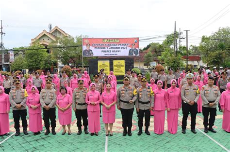 Akhir Tahun 55 Anggota Polres Ngawi Naik Pangkat Reportase News