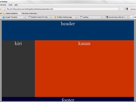 membuat halaman web sederhana dengan html dan css 2014