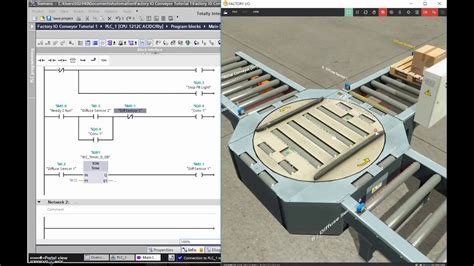 siemens tia portal and factory io creating the plc program for conveyor
