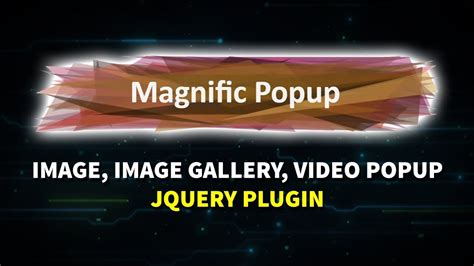 how to use magnific popup jquery plugin image popup image gallery