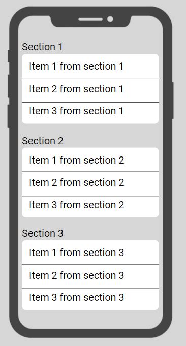 how to style react native sectionlist sections stack overflow