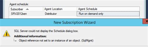 merge replication sql server could not display the