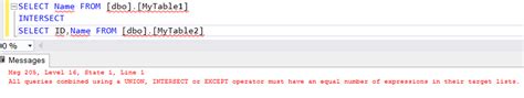 intersect operator in sql server tsql database tutorials