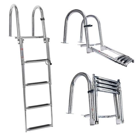 Buy Novelbee 4 Steps Heavy Duty Welded 316 Stainless Steel Pontoon Boat