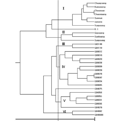Dendrogram Of Genetic Similarity Among 11 Korean Ginseng Cultivars And