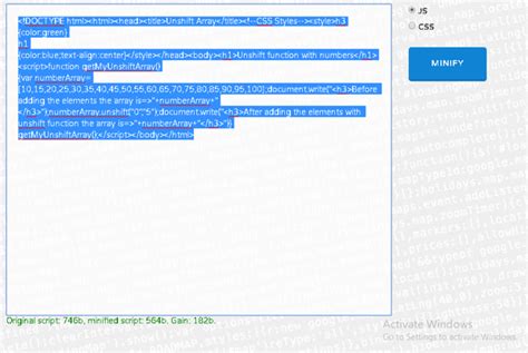 javascript minify how does minify work in javascript examples