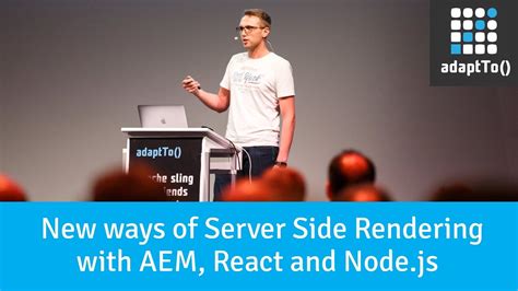 new ways of server side rendering with aem react and node js adaptto