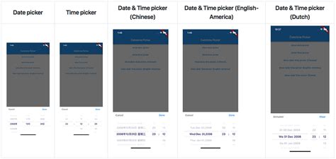 a date time picker in flutter mobile app development