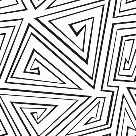 Premium Vector Monochrome Geometric Seamless Pattern