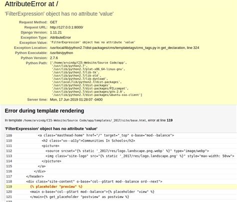 python 2 7 filterexpression object has no attribute value stack